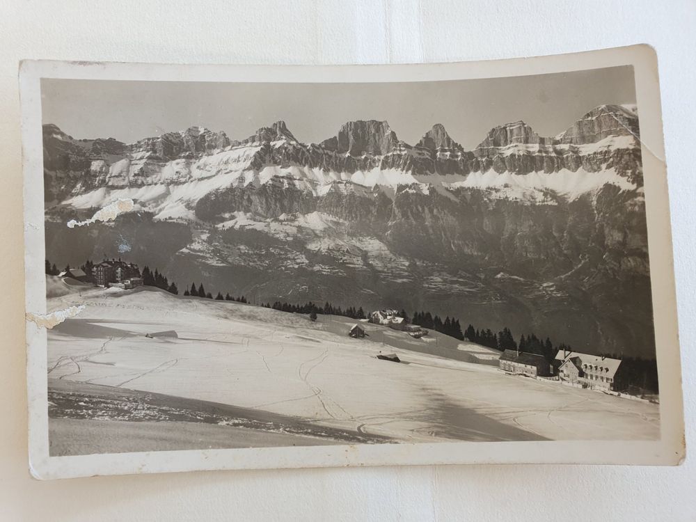 Alte Ansichtskarte vom Flumserberg aus dem Jahr 1931 (Gebraucht) in Frauenfeld für CHF 5 – mit ...
