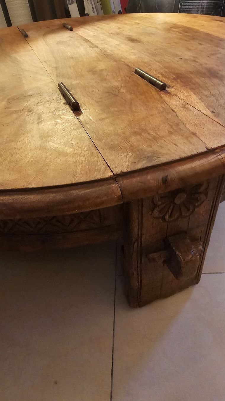 Table basse en bois massif exotique, style vintage (D'occasion) à Etoy ...