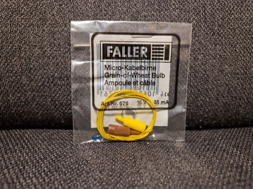 Faller 180676, Micro-Kabelbirne, blau, Spur H0 (Neu und ...