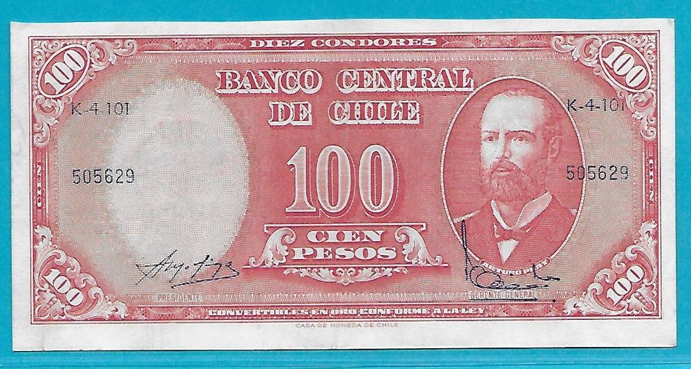 Banknote Chile 100 Pesos (Gebraucht) in Neuenegg für CHF 1 – mit ...