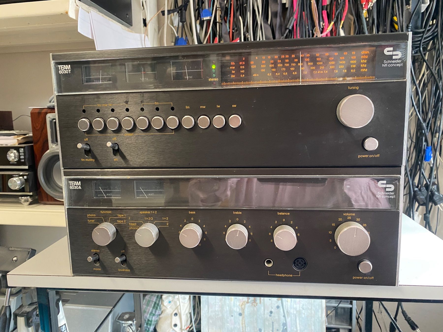 Schneider Team 6030T & 6030A Vintage Receiver Verstärker ... (Defekt ...