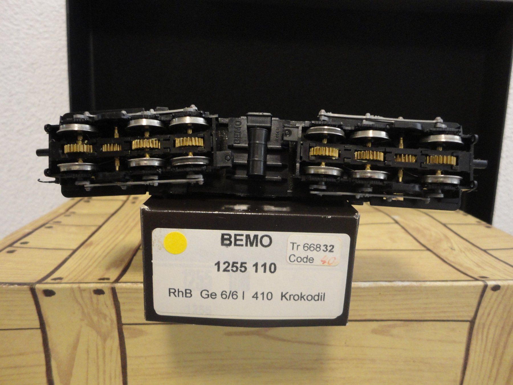 Bemo RhB Ge 6/6 I Krokodil 410, Kroki Fahrgestell 3 polig (Defekt) in ...