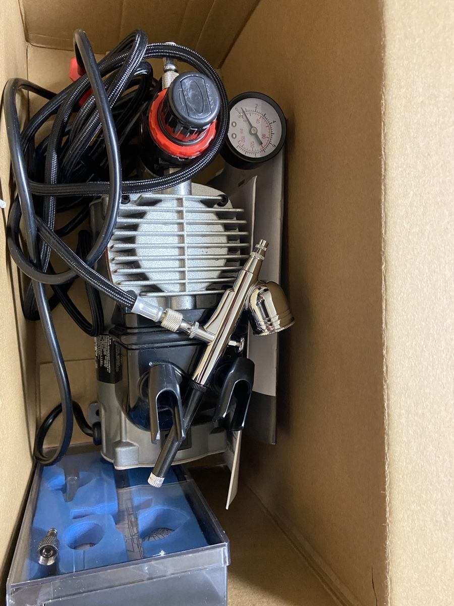 Airbrush-Kompressor Ayce TC-802 – 110 W – inkl. Airbrush-Pis (Gebraucht ...