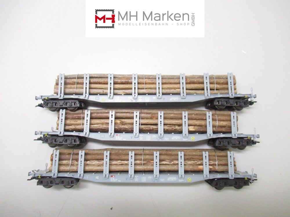 Märklin 47149 3er Set Holztransportwagen SBB CFF FFS AC H0 | Kaufen auf ...