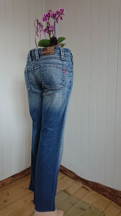 DIESEL Vintage Jeans Hose 29 TIINER 90s low straight Denim (Gebraucht ...
