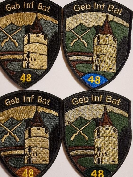 4 Abzeichen Infanterie Badge Geb Inf Bat 48 Klett (Neu (gemäss ...