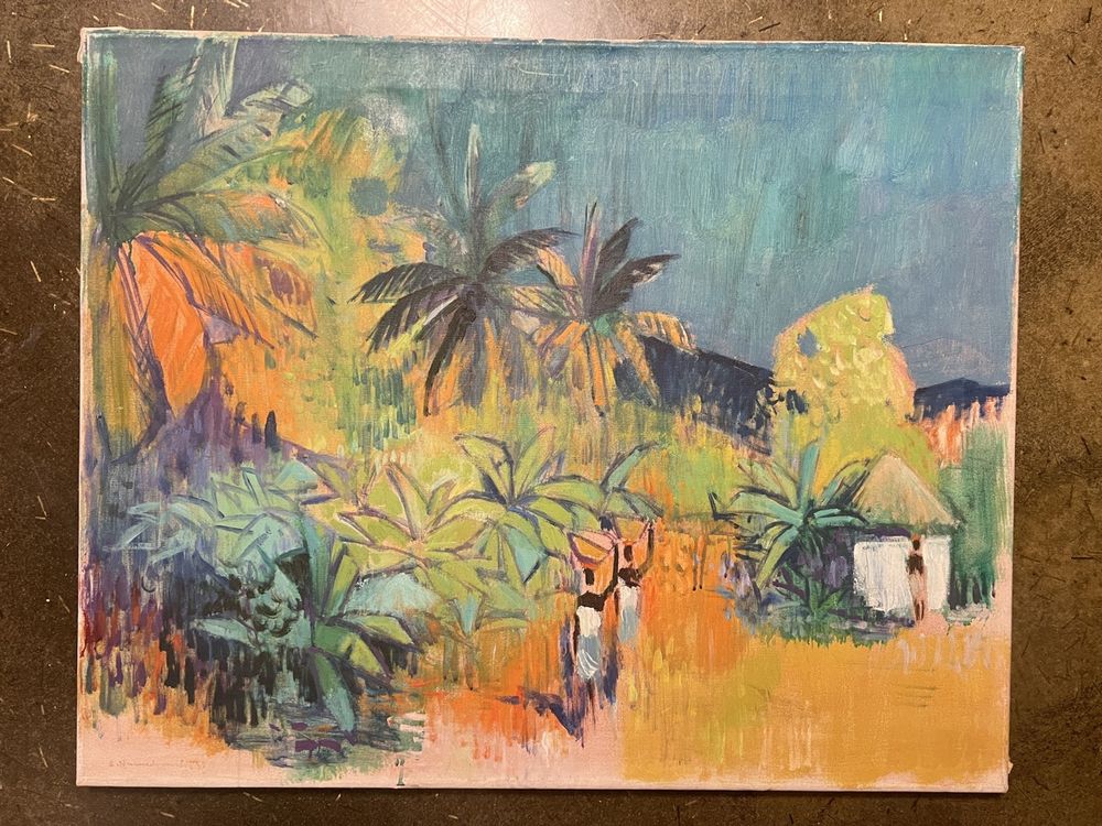 Albert Neuenschwander Haiti Gemälde Öl auf Leinwand (D'occasion) à ...