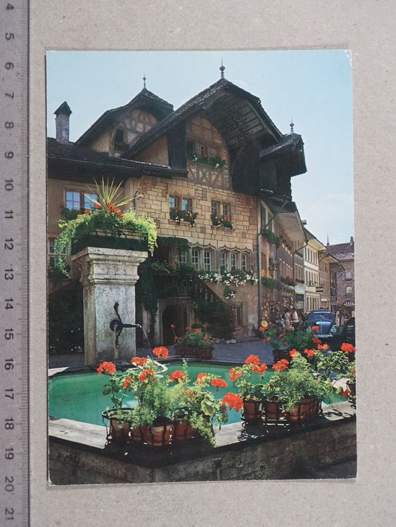 Murten, Rübenloch, Brunnen, belebt, VW Käfer (Gebraucht) in Lenzburg für CHF 2 – mit Lieferung ...