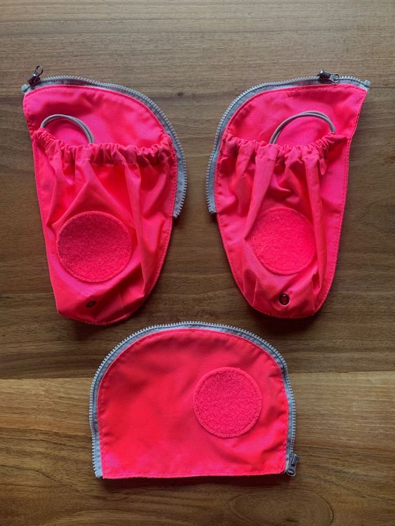 ERGOBAG Fluo Seitentaschen Zip-Set pink (3-teilig) | Kaufen auf Ricardo