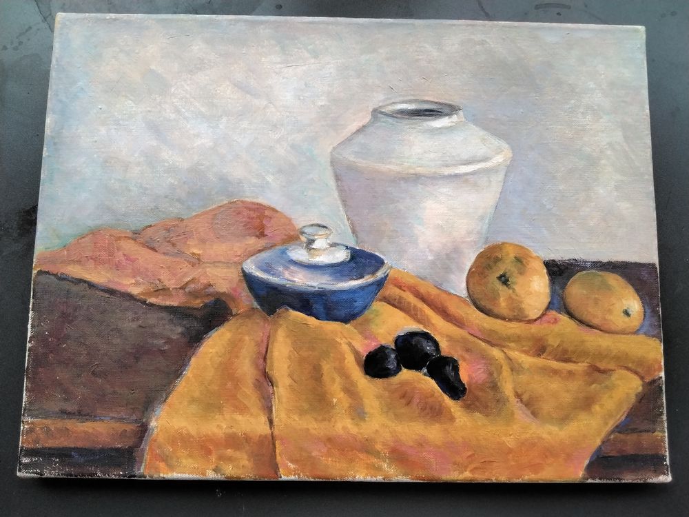 Stillleben Ölgemälde auf Leinwand, 30 x 40 cm (Gebraucht) in Rothenburg ...