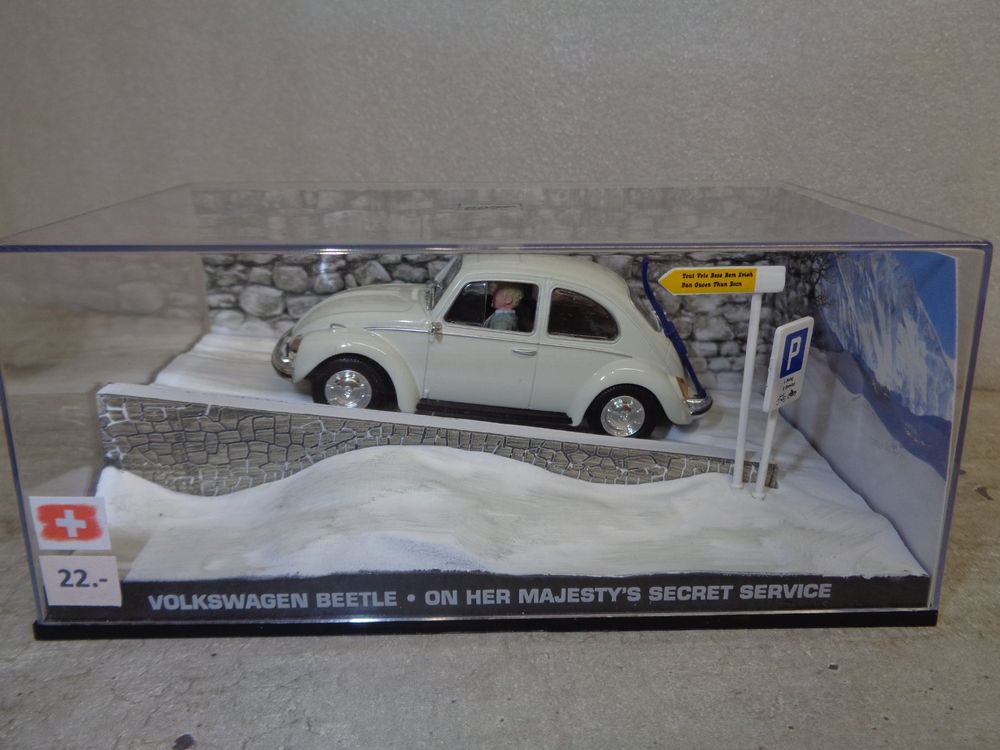 Altaya 1:43 VW Cox Beetle Diorama Suisse James Bond 007 | Kaufen auf Ricardo