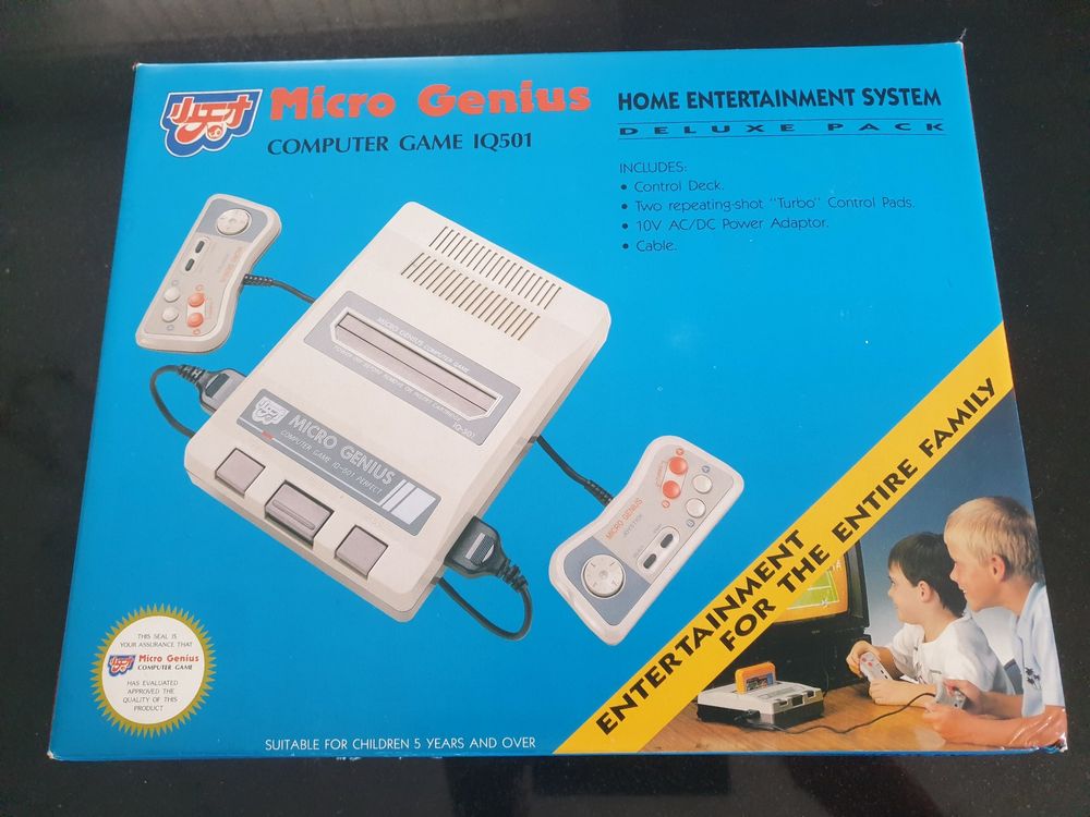 Micro Genius IQ-501 Vintage Famiclone Taiwan Konsole Set PAL | Kaufen ...