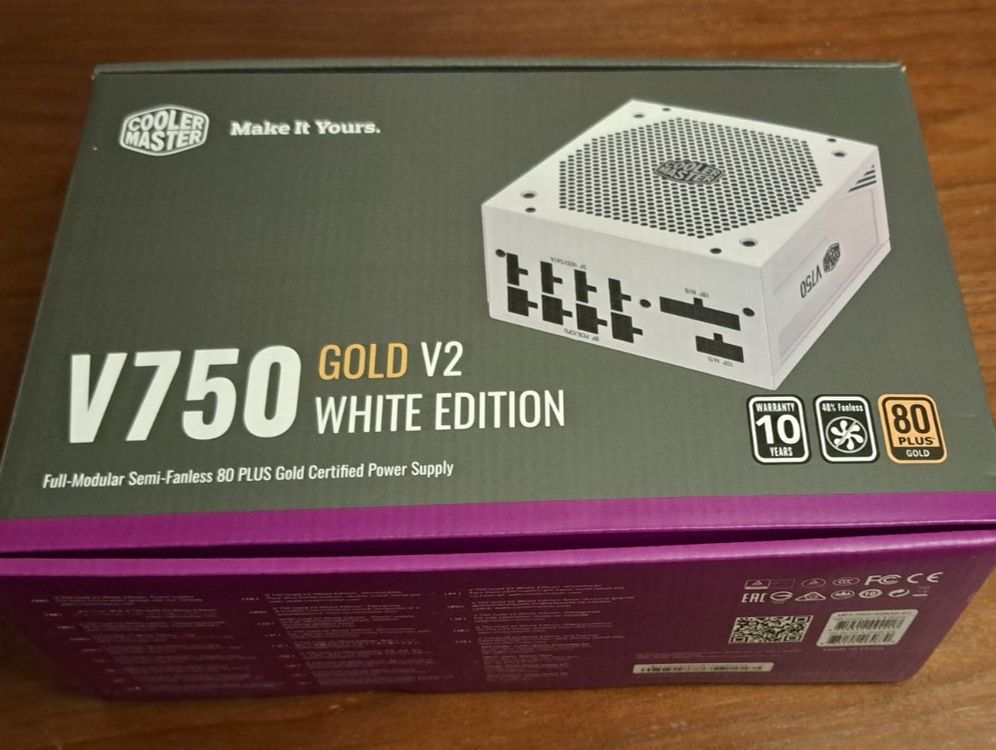 PSU PC 750W - Cooler Master V750 Gold V2 White Edition (Neu (gemäss ...