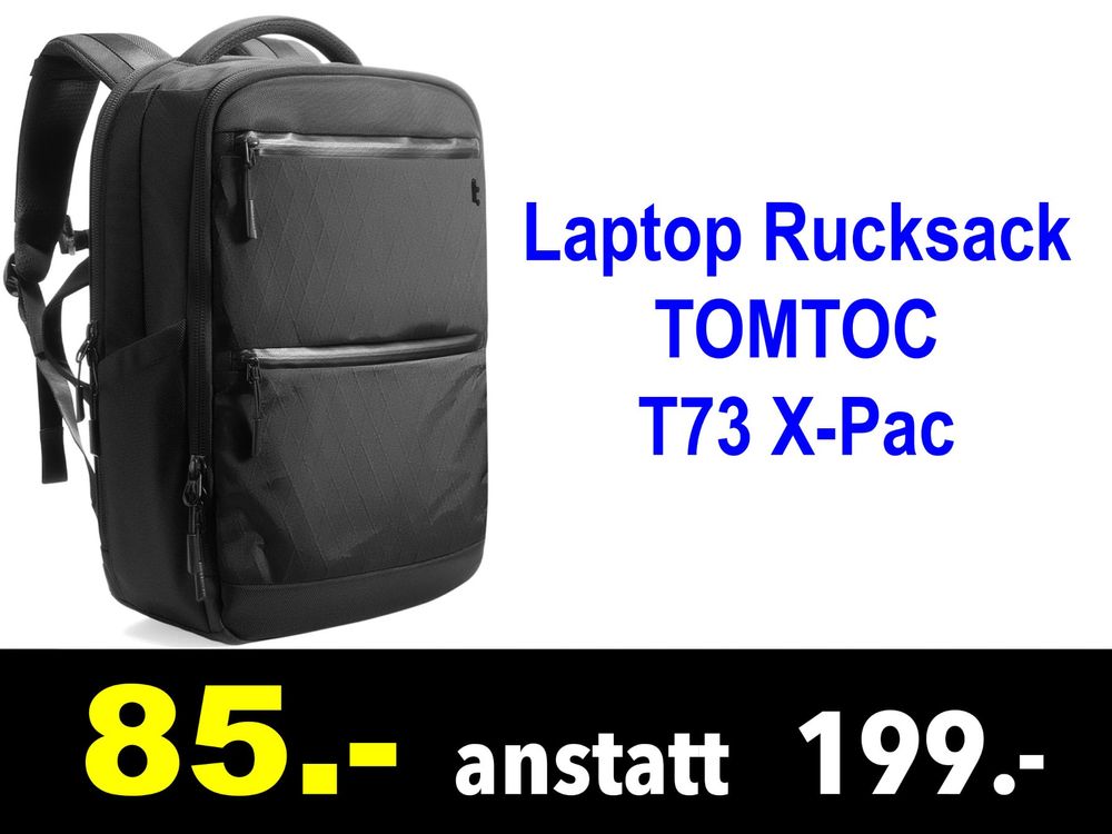 🔴 Laptop Rucksack TOMTOC T73 X-Pac /418X (Neu und originalverpackt) in ...