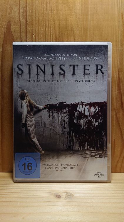SINISTER DVD (Gebraucht) in Wilderswil für CHF 1.9 – mit Lieferung auf Ricardo kaufen
