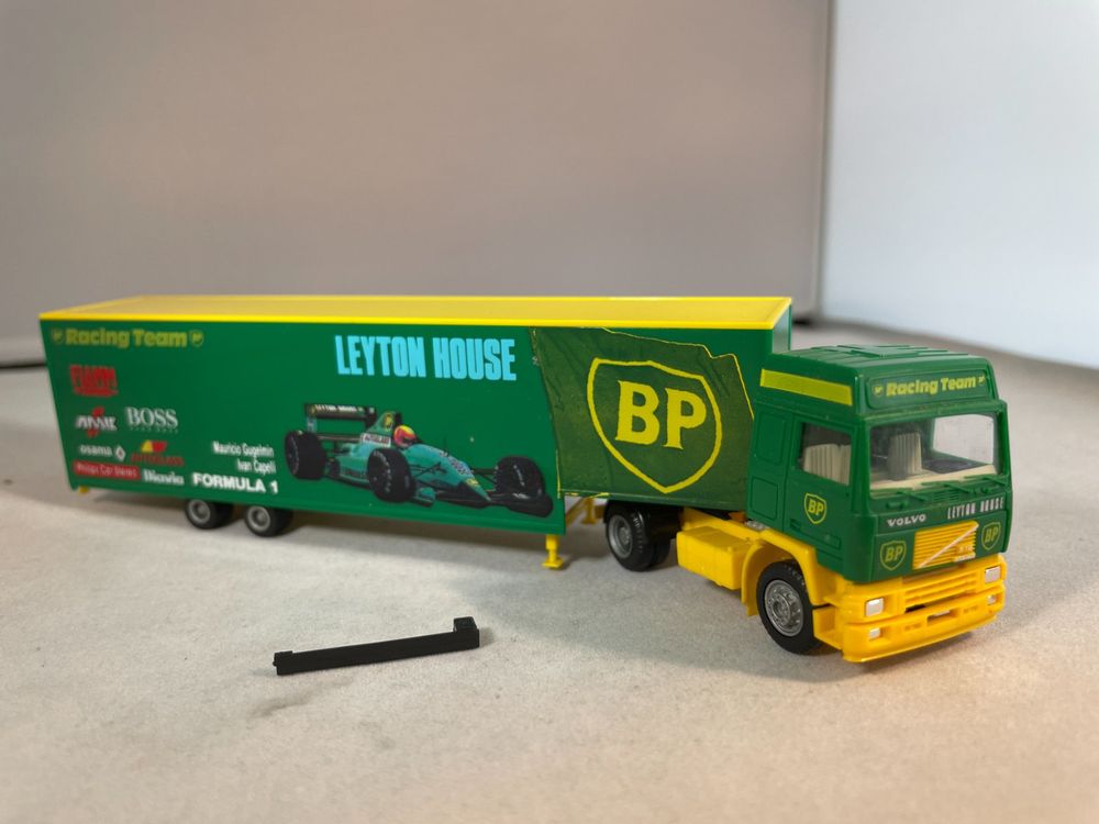 Volvo F12 Leyton House Formula 1 Renntransport 1991 H0 1/87 | Kaufen ...