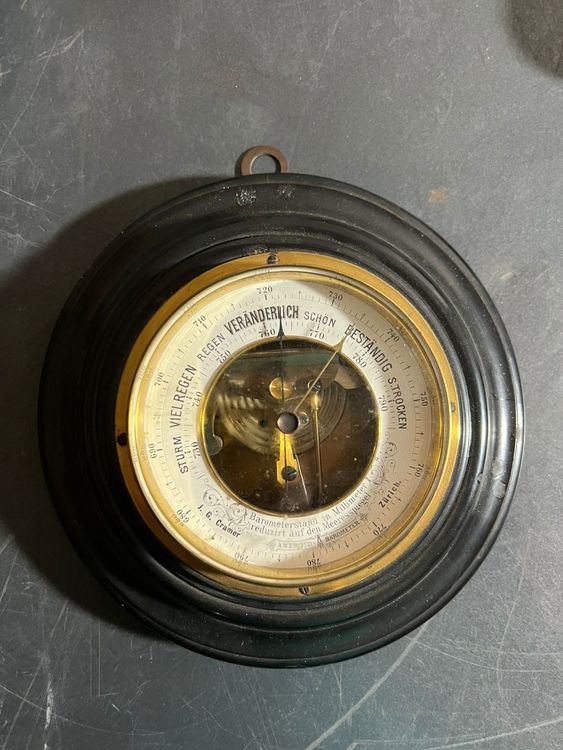Antiker Barometer J.G. Cramer Zürich, Wetterstation (171) (Gebraucht ...