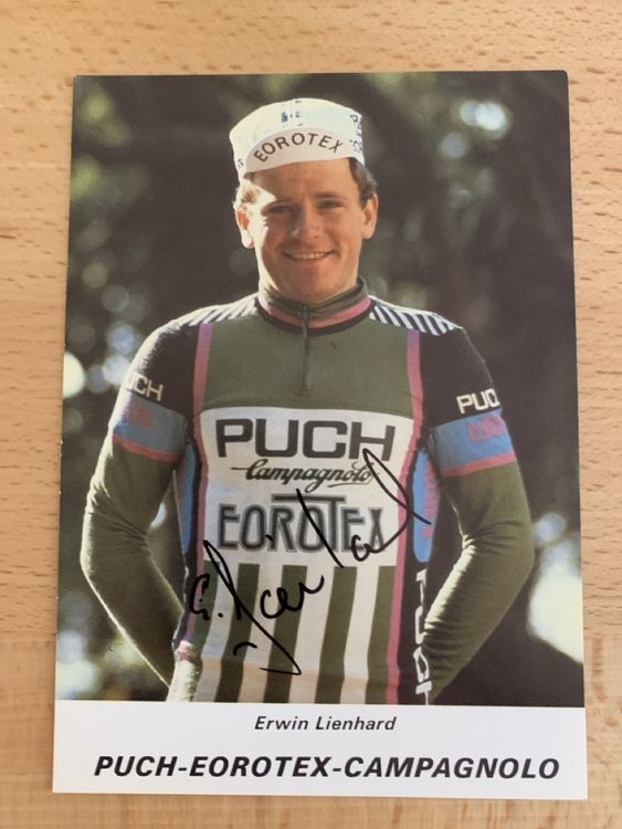 Autogrammkarte Erwin Lienhard 80er Jahre (verstorben 2019) (Gebraucht ...
