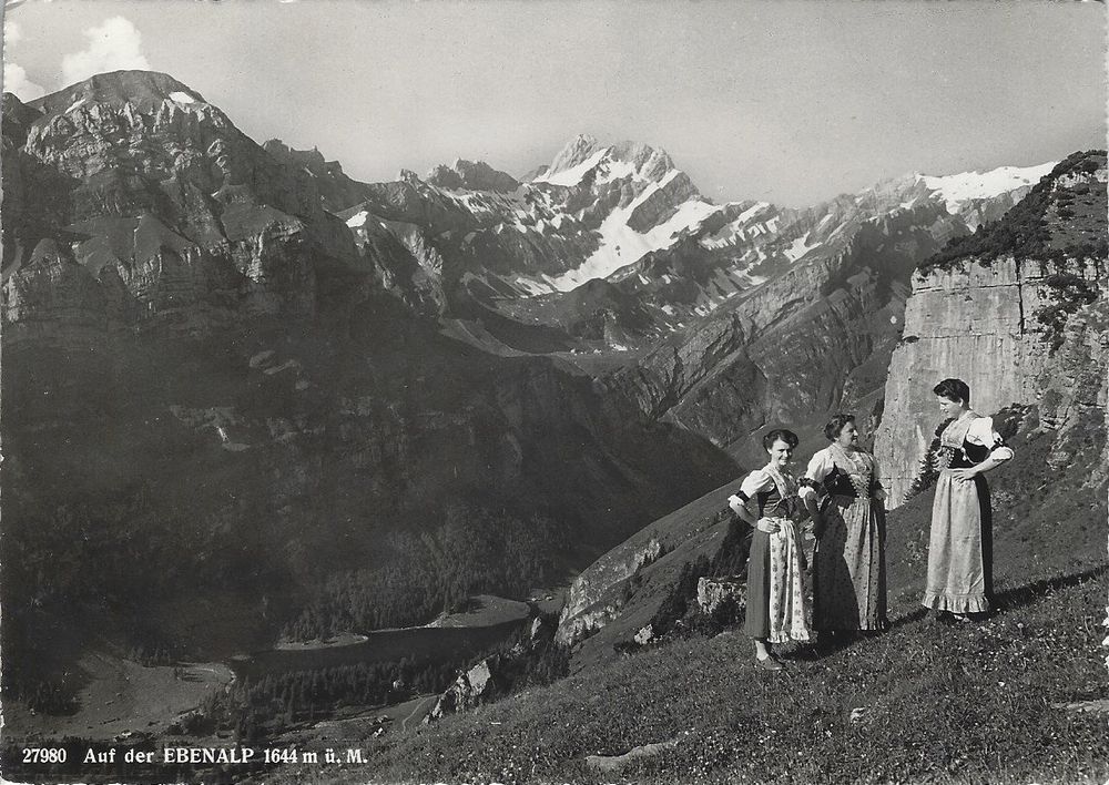 27980 Auf der EBENALP 1644 m ü. M. - Blick auf Seealpsee (Gebraucht) in ...