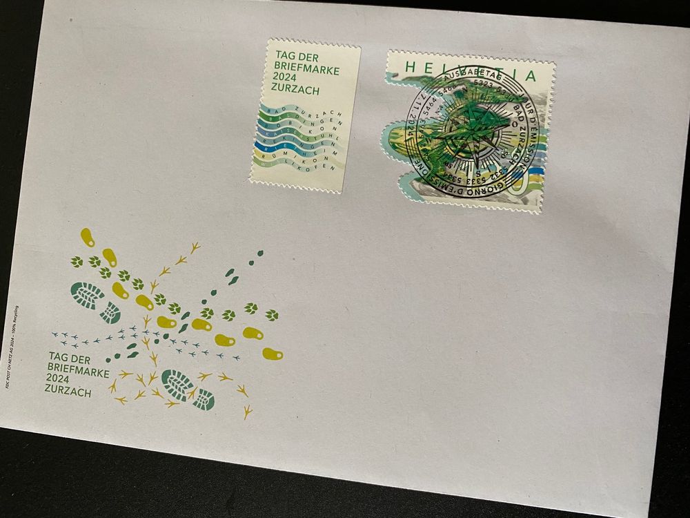 2024 Tag der Briefmarke Bad Zurzach Blockausschnitt AgTg Ste (Neu ...