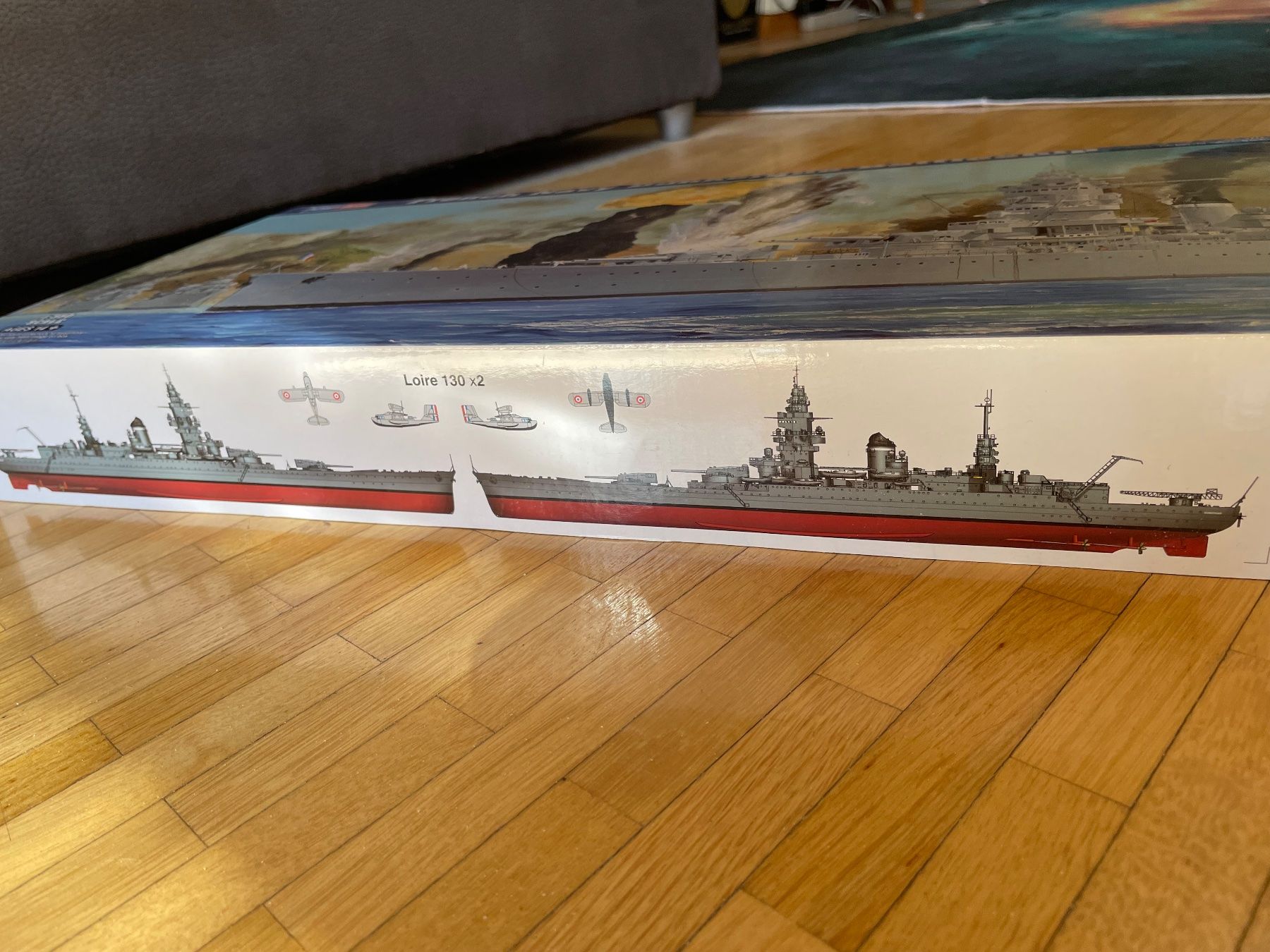 FRENCH NAVY DUNKERQUE BATTLESHIP - SCALE 1/350 (Neu und ...