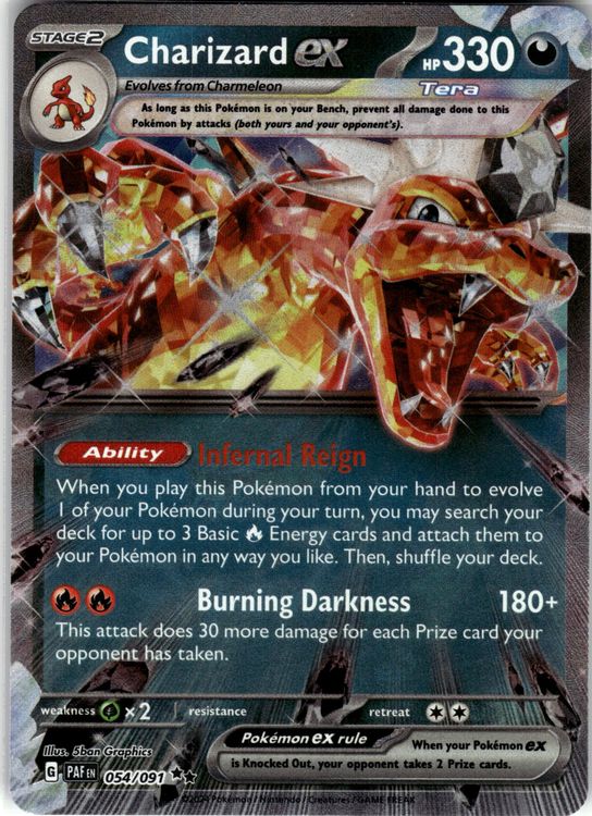 Charizard ex 054/091, Paldean Fates EN Pokemon TCG (Gebraucht) in ...