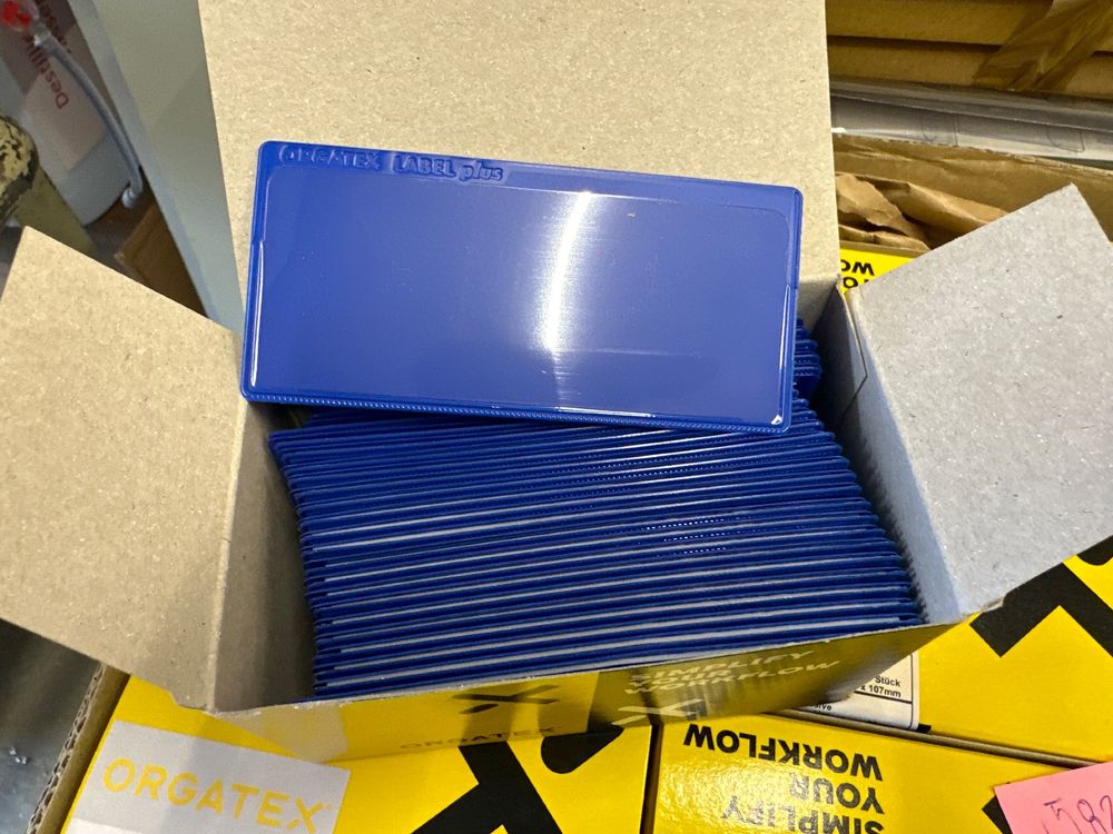 50Stk Etikettentasche Label PLUS, selbstklebend, 50x107mm (Neu und originalverpackt) in Necker ...