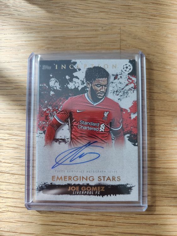 Topps Inception Joe Gomez Liverpool FC Autogramm (Gebraucht) in ...