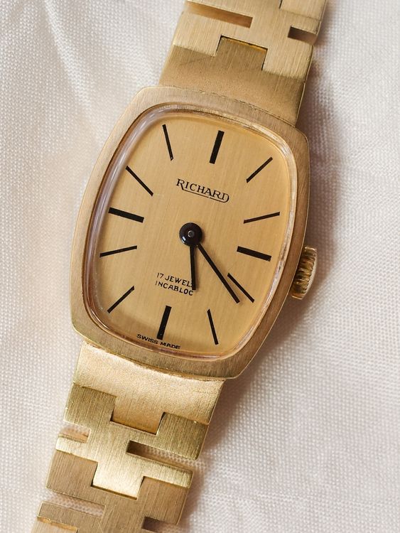 RICHARD Armbanduhr Damenuhr Uhr MSR Handaufzug 17 jewels (Gebraucht) in ...