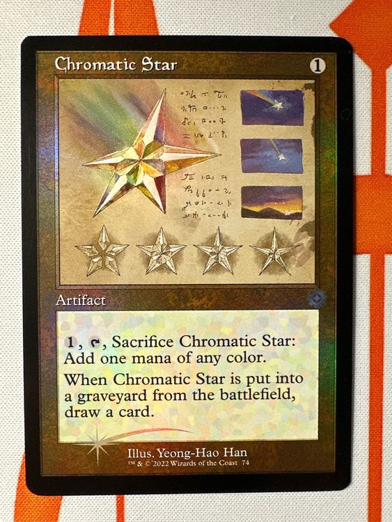 Chromatic Star FOIL #74 Retro Frame Artifacts (Neu (gemäss Beschreibung ...