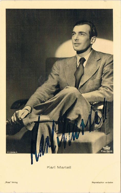 Karl Martell 1896-1966 Autogramm Vintage Foto 9x14cm (Gebraucht) in ...