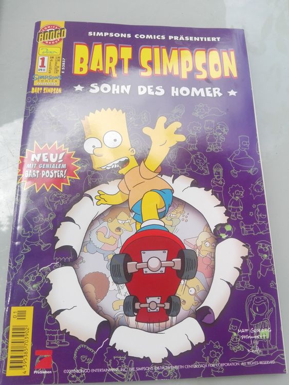 Bart Simpson #1 - Sohn des Homer ©2000 Bongo | Kaufen auf Ricardo