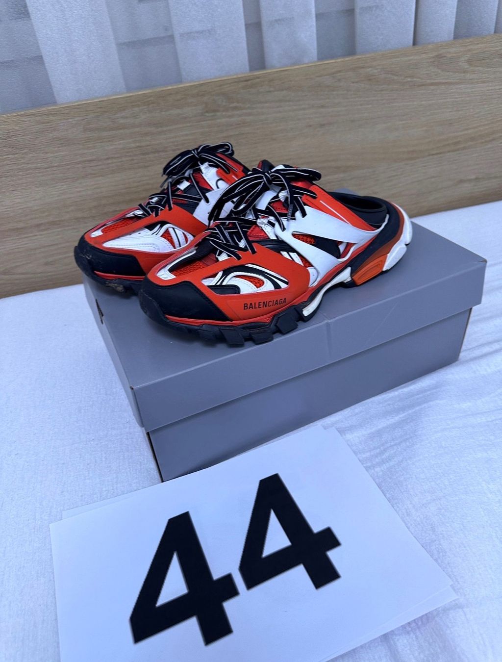 Balenciaga Track Mule Red/White, Size 44 - Like New! (Neu (gemäss ...