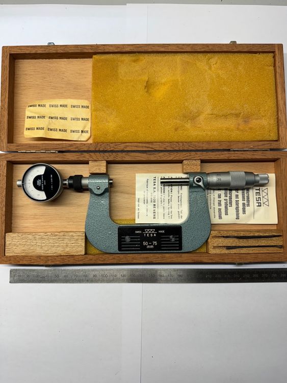 Mikrometer mit Messuhr Tesa 50-75mm (Neu (gemäss Beschreibung)) in ...