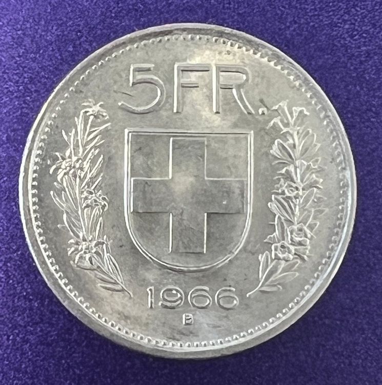 Schweiz 5 Franken, 1966, Silber | Kaufen auf Ricardo