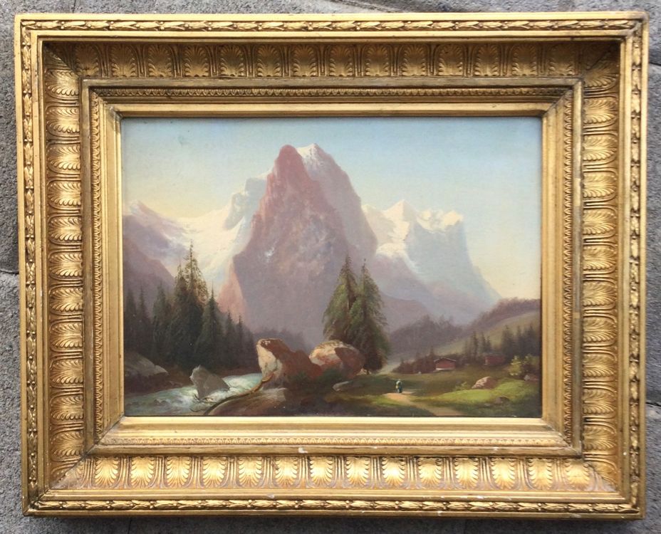 Antike Vedute Gemälde Matterhorn (Gebraucht) in Root für CHF 115 – mit Lieferung auf Ricardo kaufen