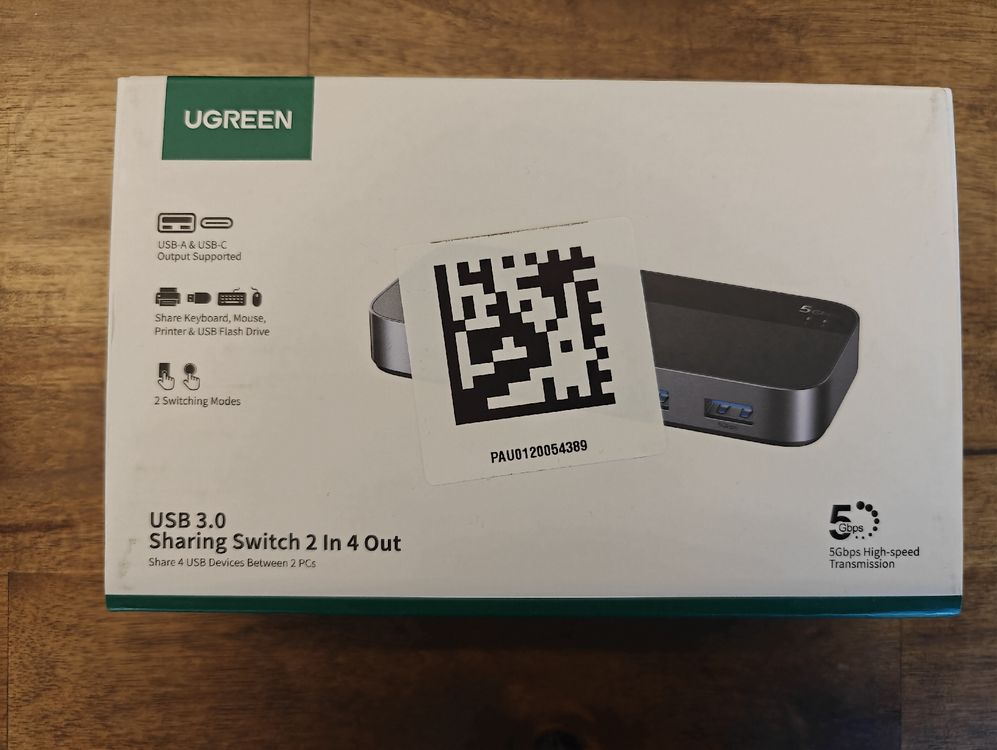 UGREEN USB 3.0 Sharing Switch 2 In 4 Out – CM662 – NEU & OVP (Neu und ...