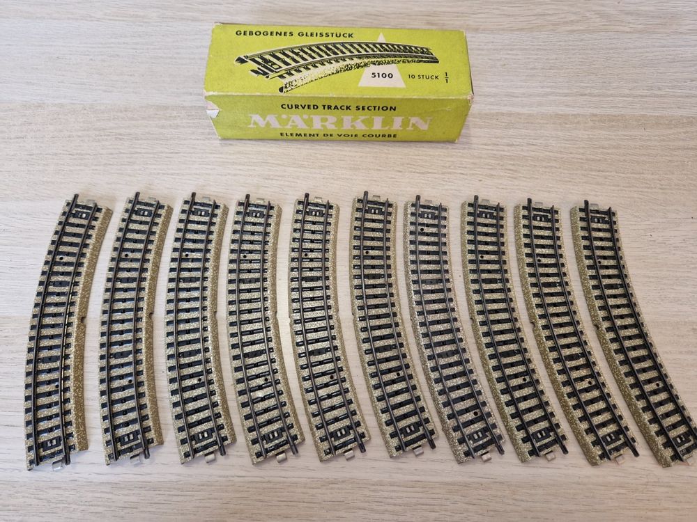 Märklin 10 x 5100 gebogenes gleis M H0 (7) | Kaufen auf Ricardo