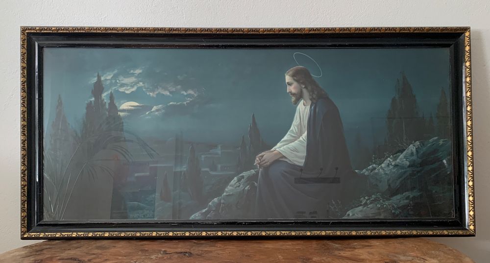 Kitschiges Jesus Gemälde / 125 x 58 cm (Gebraucht) in Zürich für CHF 45 ...