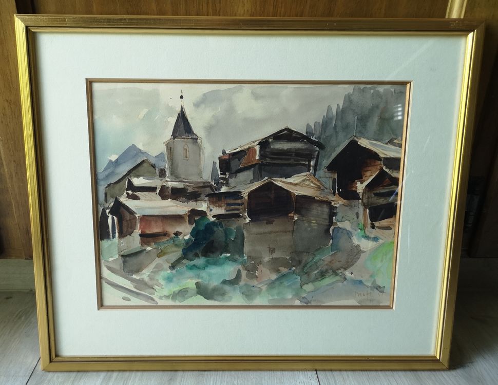 Walter Mafli jolie aquarelle (Gebraucht) in Conthey für CHF 1500 – mit Lieferung auf Ricardo kaufen