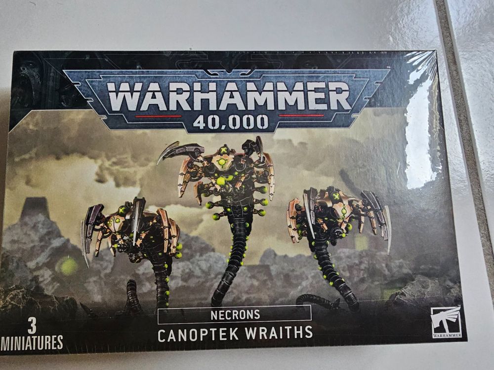 Canoptek Wraiths warhammer 40k Necrons new in box (3 figs) (Neu und ...