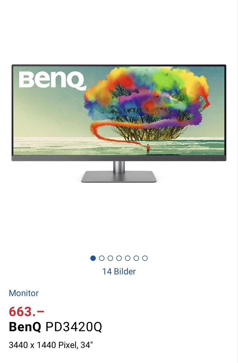 BenQ Monitor 34 Zoll - Videomonitor (Gebraucht) in Brig für CHF 470 ...