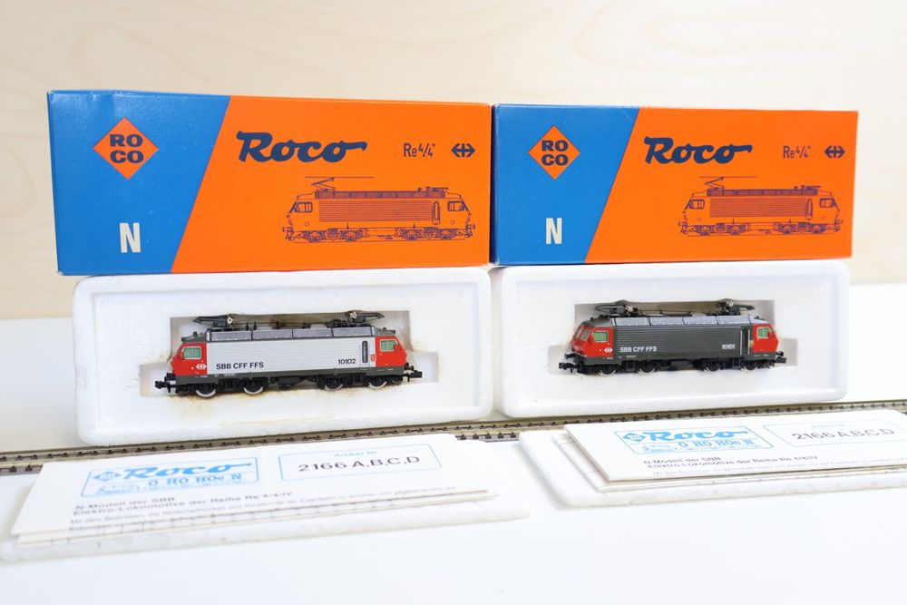 ROCO SBB Doppelpack 2 x Re 4/4 E-Lok - 23249 - Spur N | Kaufen auf Ricardo