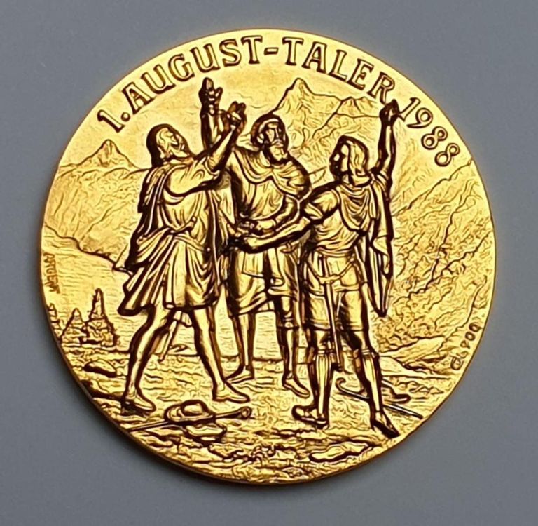 1 August -Taler 1988 "Silber,vergoldet" (Gebraucht) in Uttigen für CHF 31 – mit Lieferung auf ...