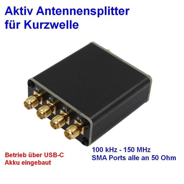 Aktiv RF Distribution Splitter / Kurzwellen Antennensplitter (Neu und ...