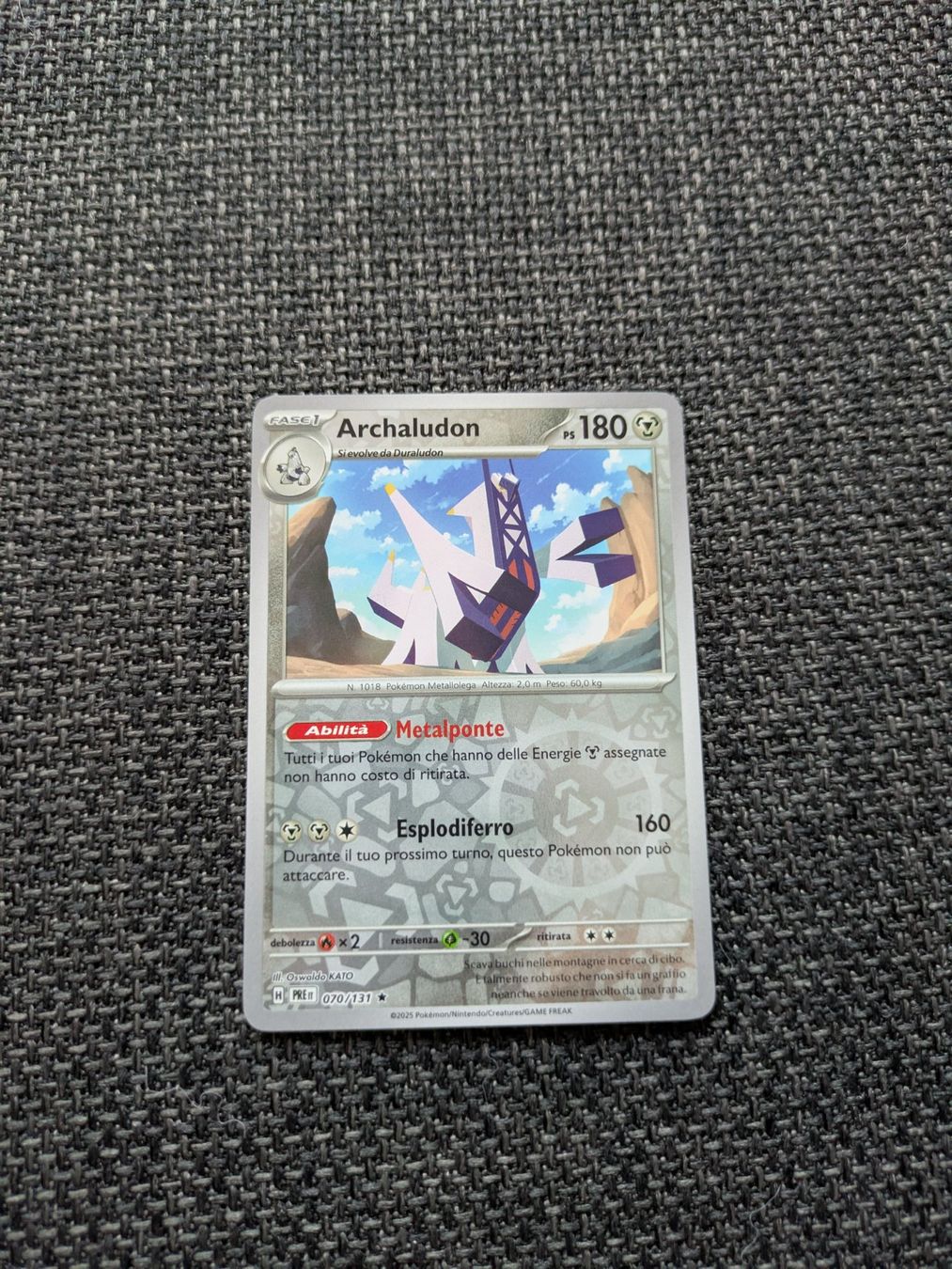 ARCHALUDON, PRISMATIC EVOLUTIONS, 70, 2025, HOLO, ITA, NM/MT (Gebraucht ...
