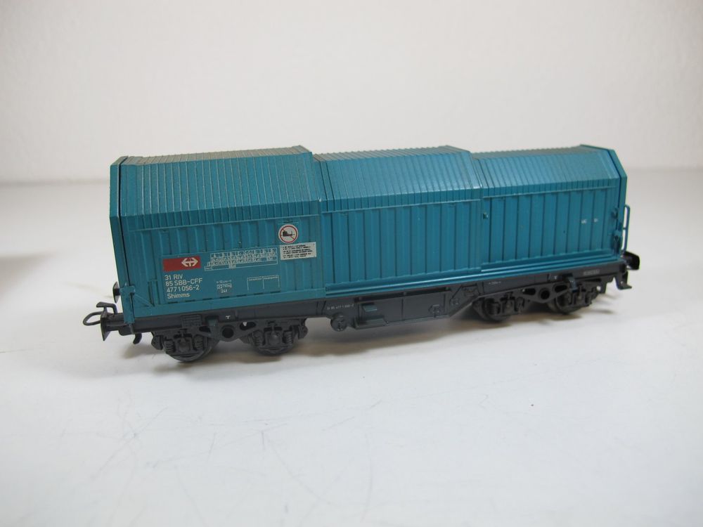 Märklin: 4687 Drehgestellwagen m. Teleskophauben (Gebraucht) in ...