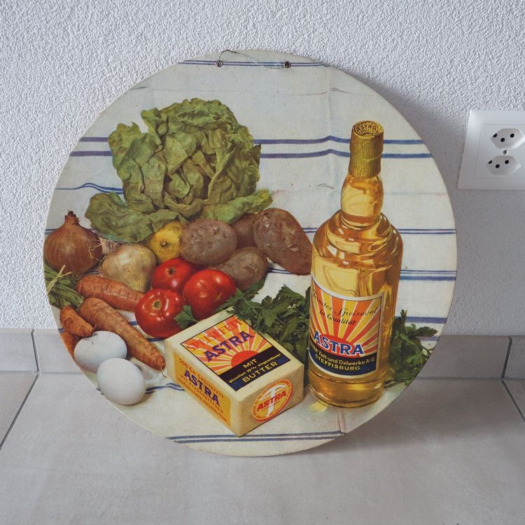 ASTRA BUTTER SPEISEOEL - Kartonwerbung ca. 1950 | Kaufen auf Ricardo