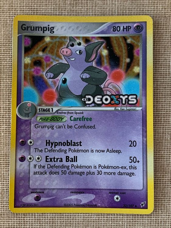 Pokemon Grumpig EX Deoxys ENG 32/107 | Kaufen auf Ricardo