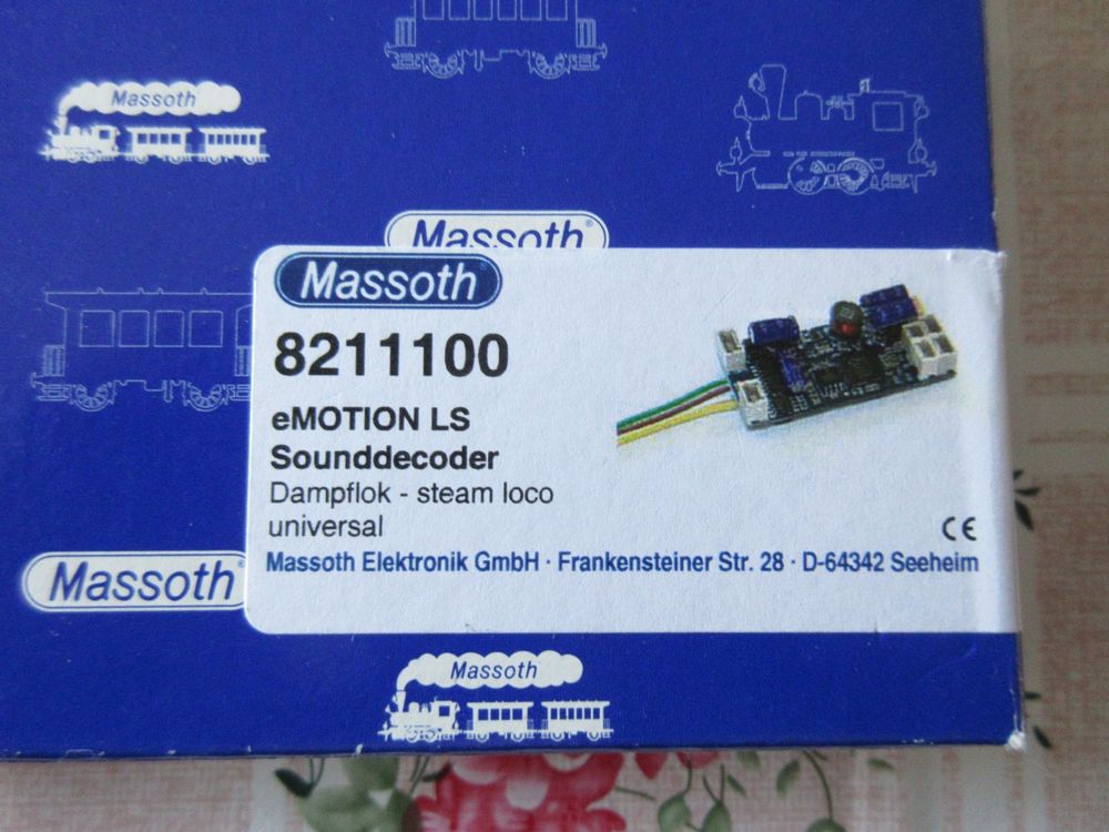 Massoth 8211100 eMotion LS Sounddecoder Dampflok in OVP (Neu (gemäss ...